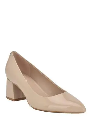 Calvin Klein Calvin Klein Lenott Leather Pumps Natural Patent