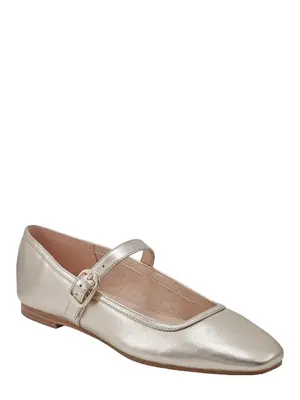Marc Fisher Garissa Mary Jane Flat Gold
