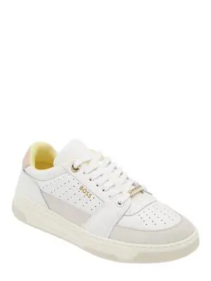 BOSS BOSS Baltimore Leather Sneakers Open Wht