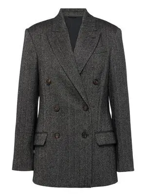 Brunello Cucinelli Wool-blend Blazer - Grey