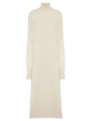 JIL SANDER Knitted Cashmere Midi Dress