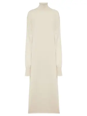 JIL SANDER Knitted Cashmere Midi Dress
