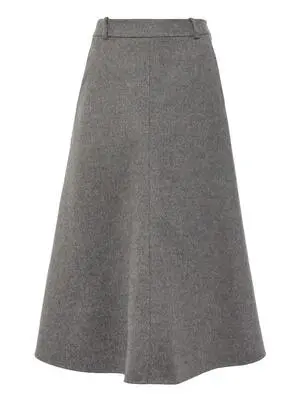 Brunello Cucinelli Mid-rise Midi Skirt - Grey