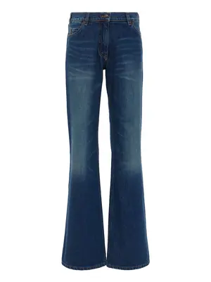 Magda Butrym Low-rise Flare Jeans - Blue