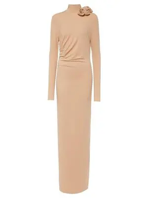 Magda Butrym Magda Butrym Floral-Appliqué Gown Beige