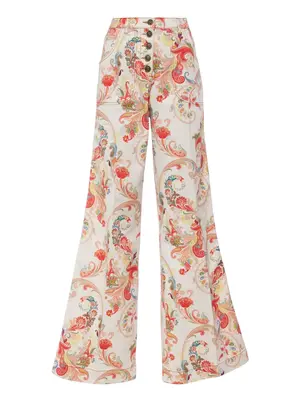 Etro Paisley High-rise Flare Jeans - Multicoloured
