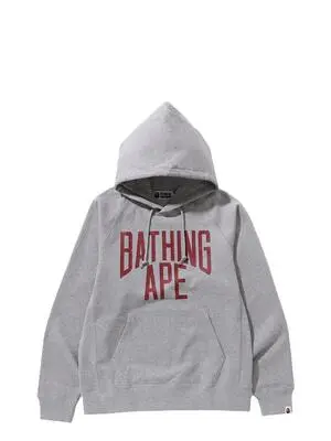 BAPE Nyc Logo Pullover Hoodie - Gray