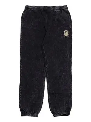 A BATHING APE Overdye Sweat Pants - Black