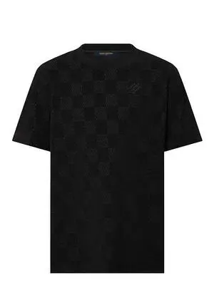 LOUIS VUITTON Damier French Terry Cotton T-shirt - Meteorite