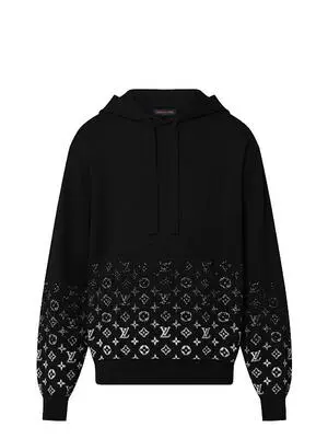 LOUIS VUITTON Gradient Cotton Hoodie - Black/white