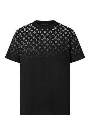 LOUIS VUITTON Gradient Cotton T-shirt - Black/white