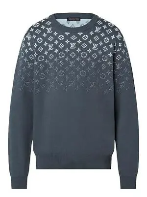LOUIS VUITTON Gradient Cotton Crewneck Sweatshirt - Volcanic Ash