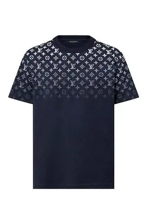LOUIS VUITTON Gradient Cotton T-shirt - Navy Blue