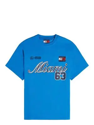 AWAKE X Tommy X Mercedesamg F1 Tee Shirt - Blue