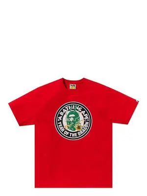 A BATHING APE Year Of The Dragon Tee Shirt - Red
