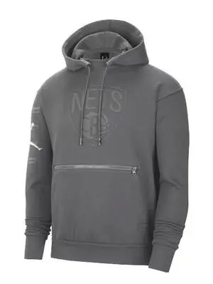JORDAN NBA Brooklyn Nets Courtside Statement Hoodie Grey