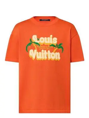 LOUIS VUITTON Shortsleeved Cotton Crewneck - Orange