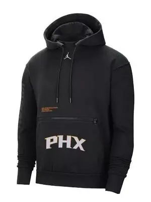 JORDAN Nba Phoenix Suns Courtside Statement Edition Fleece Hoodie - Black