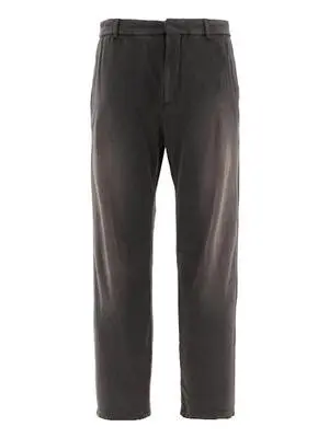 Balenciaga Worn Out Cotton Knit Trousers - Black