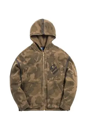 KITH Full Zip Camo Cargo Hoodie