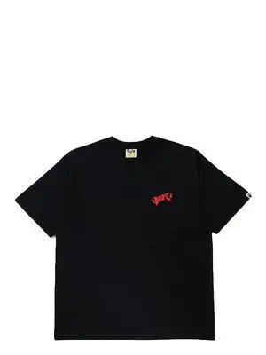 A BATHING APE Baby Milo Rock Band Relaxed Fit Tee Shirt - Black