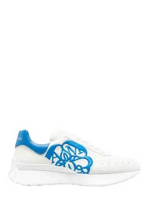 Alexander McQueen Sprint Runner Sneakers - White/cerulean Blue