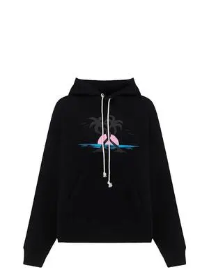 Palm Angels Hooded Sweatshirt - Black