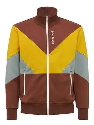 Palm Angels Colorblock Jacket - Brown/yellow/grey