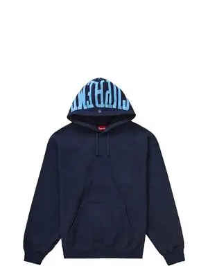 Supreme Warm Up Hooded Sweatshirt Ss24 - Navy Blue