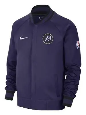Nike Nba Los Angeles Lakers Showtime City Edition Dri-fit Jacket - Purple