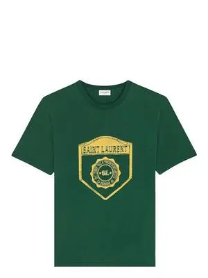 Saint Laurent Logo T-shirt - Green