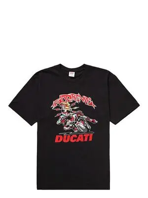 Supreme Ducati Bike Tee Shirt Black