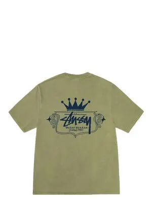 StÜssy Built To Last Pigment Dyed Tee Shirt - Olive