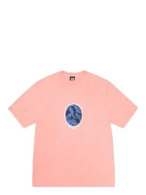 StÜssy Venus Oval Pigment Dyed Tee Shirt - Coral