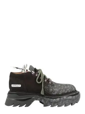 Off-White Sculpted Platform Sneakers - Black/green