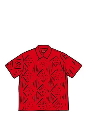 Supreme Lace Short Sleeve Shirt - Red