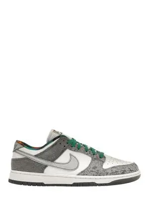 Nike Dunk Low Retro Premium Philly Sneakers - White/grey/kelly Green