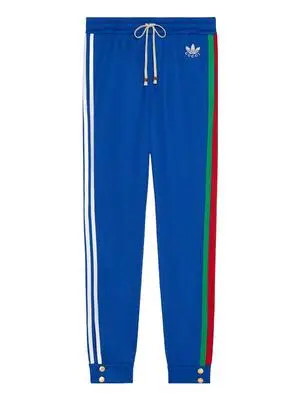 Gucci X Adidas Cotton Jersey Jogging Pant - Cobalt Blue