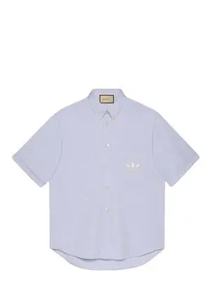 Gucci X Adidas Oxford Cotton Shirt - Light Blue