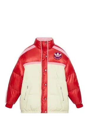 Gucci X Adidas Reversible Bomber Jacket - Pinkred/ivory