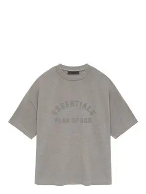 Fear Of God Essentials Core Collection Heavy Short Sleeve Tee Shirt - Heather Grey