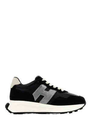 Hogan Logo-patch Low-top Sneakers - Black
