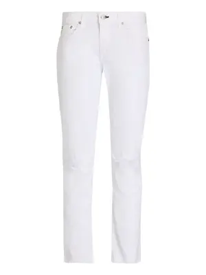 Rag & Bone Dre Cropped Boyfriend Jeans - White