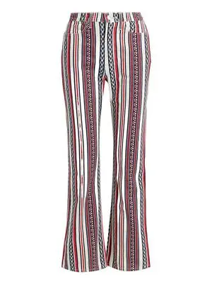 RE/DONE RE/DONE Printed High-Rise Straight-Leg Jeans Red