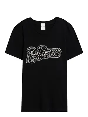 RE/DONE Studded Printed T-shirt - Black