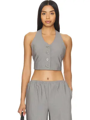 LOVERS AND FRIENDS Amanda Vest - Charcoal Gray