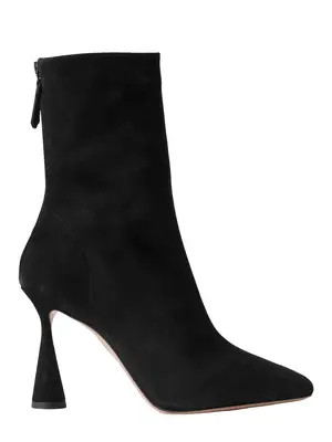 AQUAZZURA Amore 95 Suede Ankle Boots - Black
