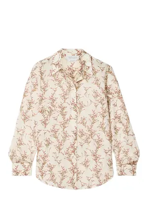 Gabriela Hearst Henri Floral-print Blouse - Ivory