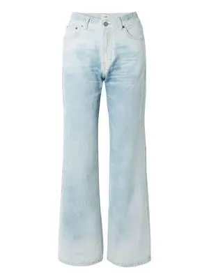 HAIKURE Korea High-rise Wide-leg Jeans - Blue