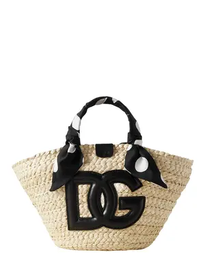 Dolce & Gabbana Raffia Tote - Black